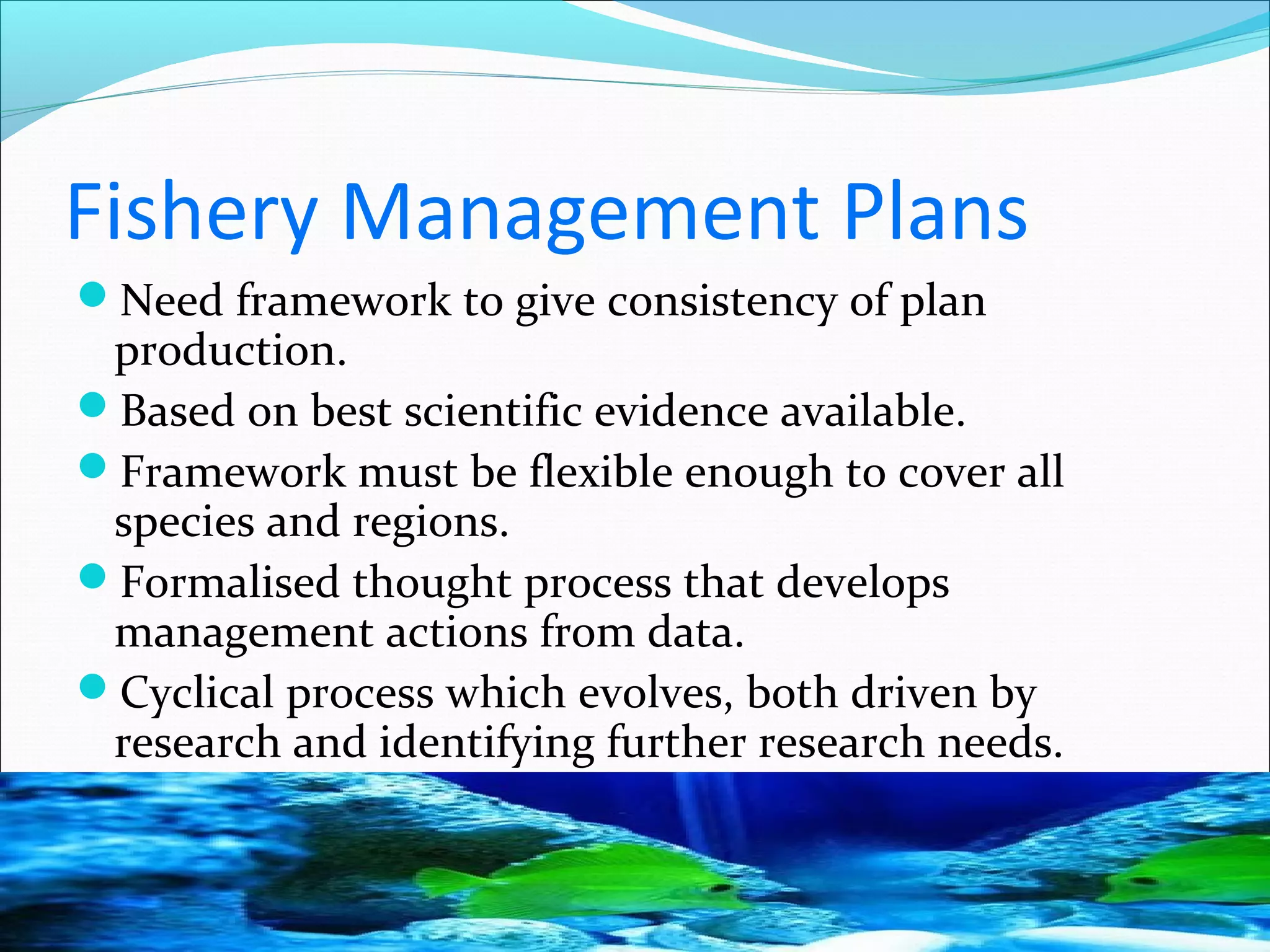 Management of fish production | PPT