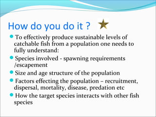 Management of fish production | PPT