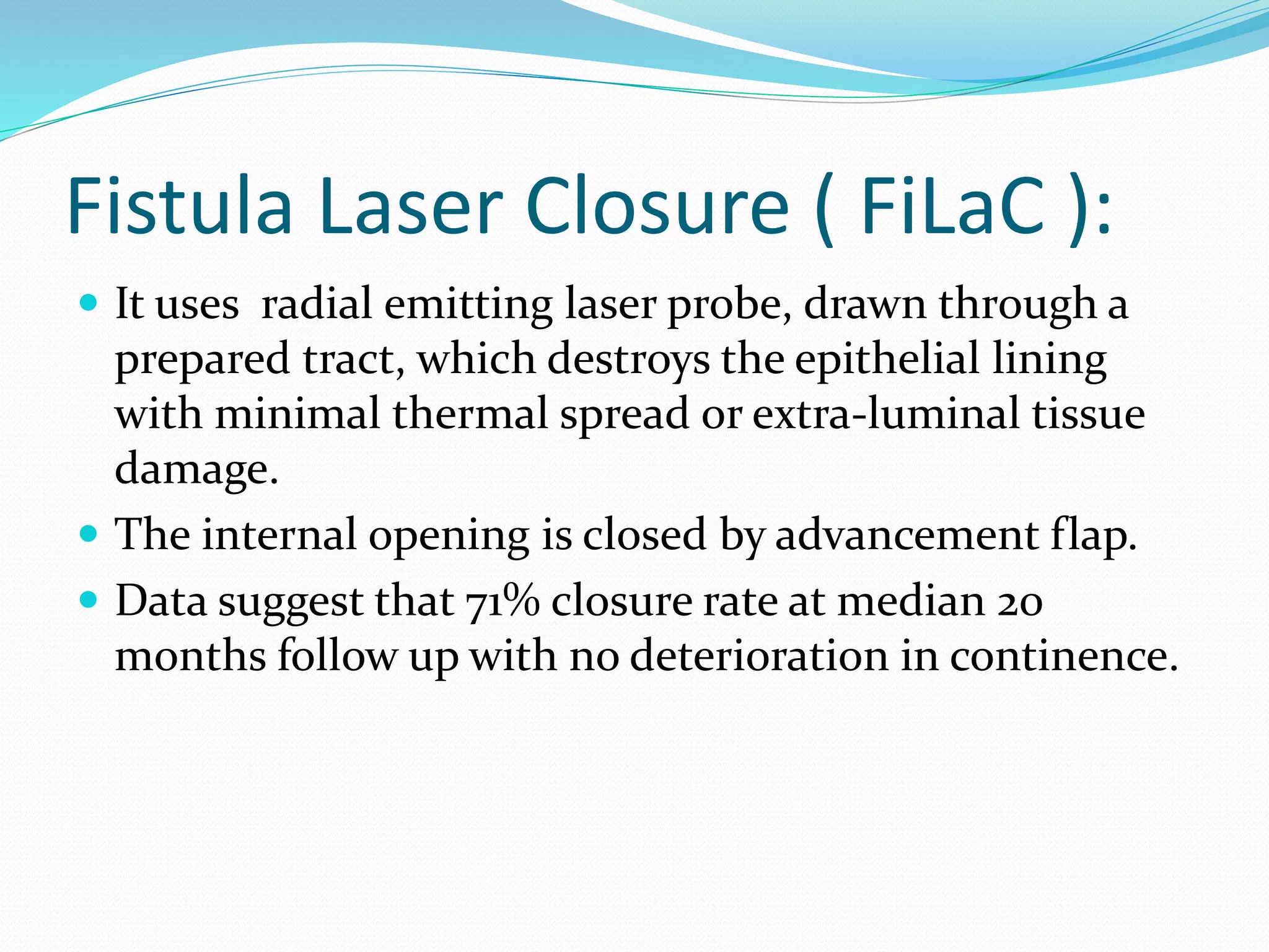 Management of fistula of ano. | PPTX