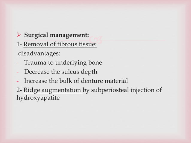 flat ridge management .pptx | Dental Health | Diseases and Conditions