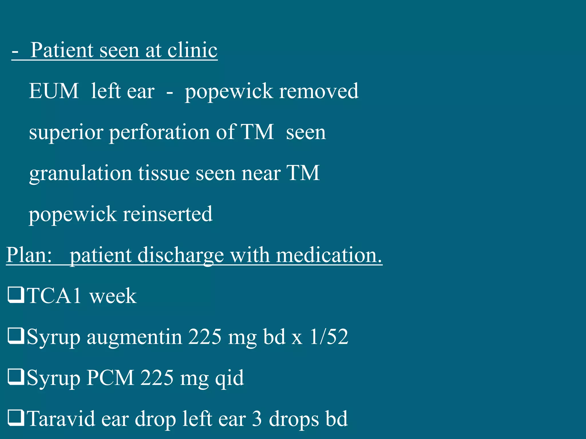 Management of foreign body in ear | PPTX