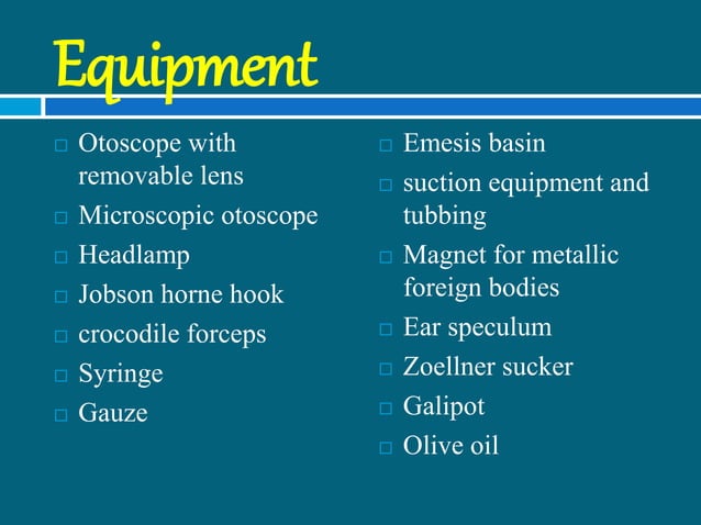 Management of foreign body in ear | PPTX