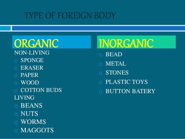 Management of foreign body in ear