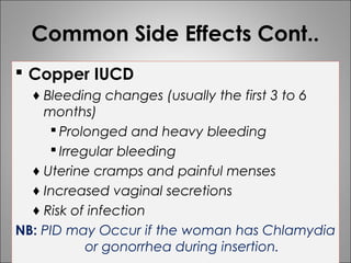 Management of fp side effects2 | PPT