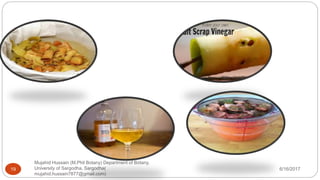 Management of fruit waste by products, mujahid hussain | PPTX
