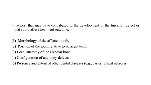 Management of Furcation defects. management of furcation defects | PPTX