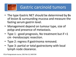 Management of gastric polyps | PPTX