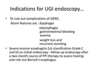 Management of Gastro-esophageal reflux disease | PPTX