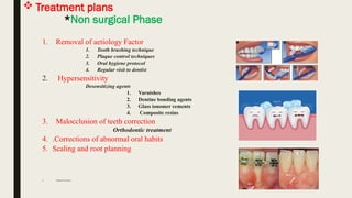 MANAGEMENT OF GINGIVAL RECESSION BY DR.HEMRAJ PANDIT.pptx