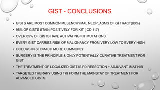 MANAGEMENT OF GIST involving medical and surgical.pptx