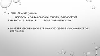 MANAGEMENT OF GIST involving medical and surgical.pptx
