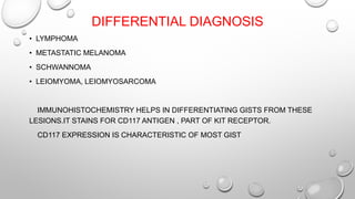 MANAGEMENT OF GIST involving medical and surgical.pptx