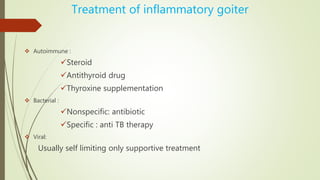 Management of goiter | PPTX