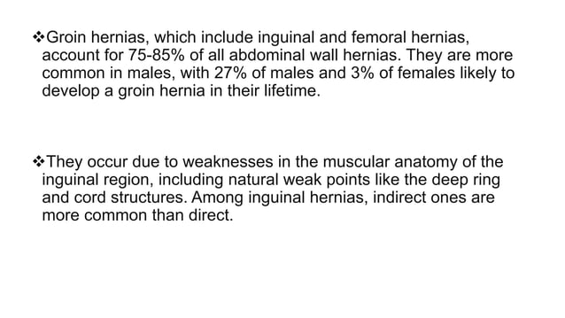 Management of Groin and Abdominal Wall Hernias.pptx | Digestive Disorders | Diseases and Conditions