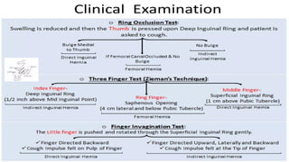 MANAGEMENT OF GROIN HERNIAS in a brick layer | PPTX