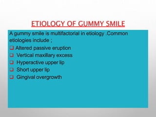 MANAGEMENT OF GUMMY SMILE – A GOLDEN WAY.pptx