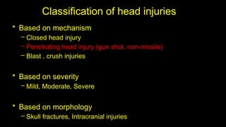Management of gunshot & non-missile penetrating head injuries.pptx