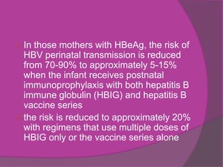 Management of hbv exposed infants | PPTX