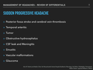 Management of Headaches - An evidence based approach | PDF