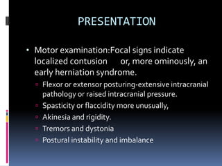 Management of head injury | PPTX