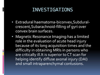 Management of head injury | PPTX