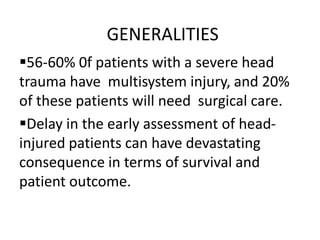 Management of head trauma | PPT