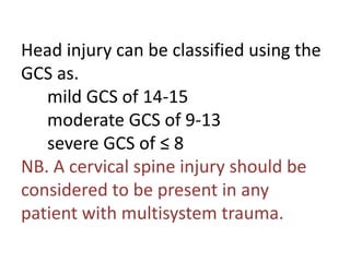 Management of head trauma | PPT