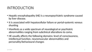 MANAGEMENT OF HEPATIC ENCEPHALOPATHY BY DR JIKA | PPTX