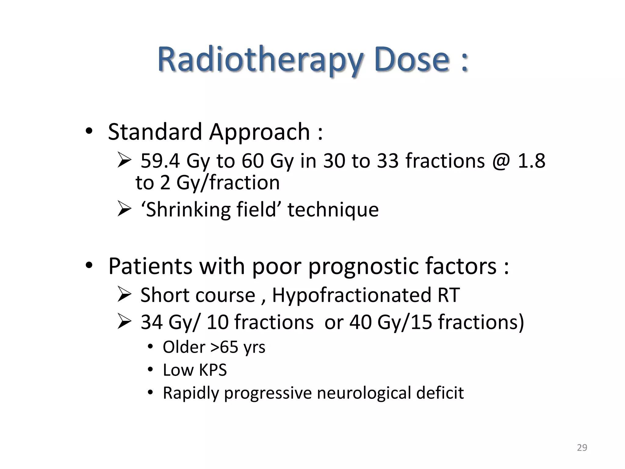 Management of high grade glioma | PPTX