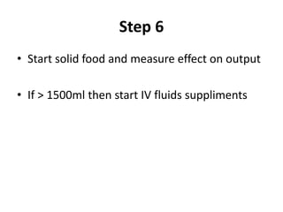 Management of high output stomas | PPTX