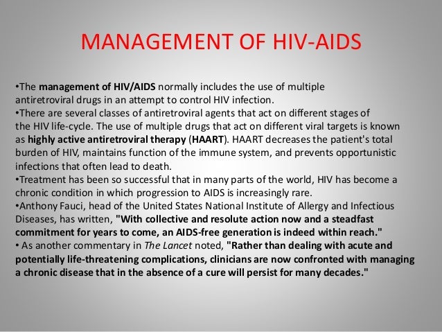 Management Of Hiv Proper