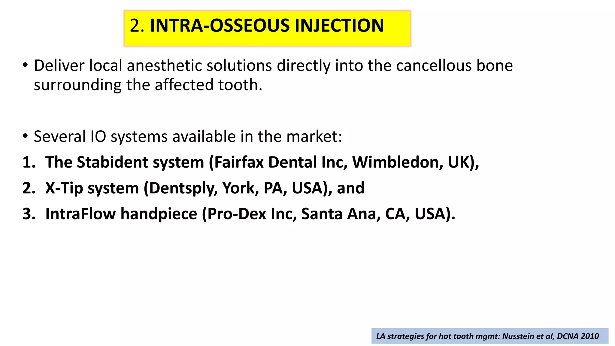 Management of hot tooth | PPTX
