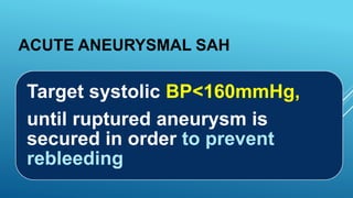 Management of HTN in Stroke Patient | PPT