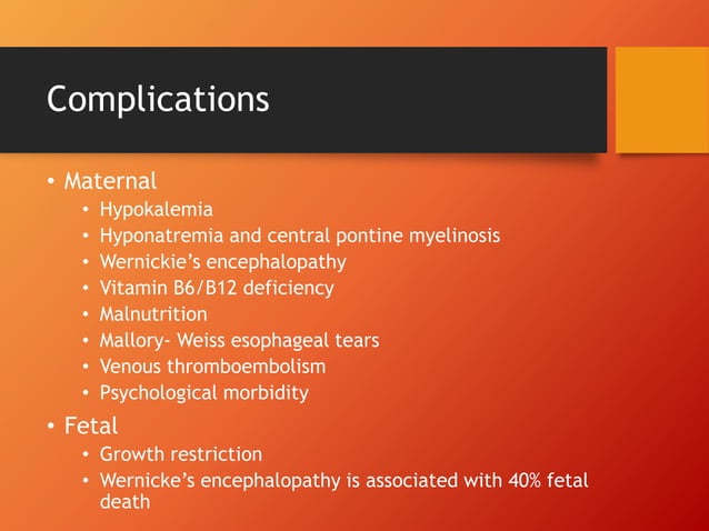 Management of hyperemesis gravidarum rcog 2016 | PPTX