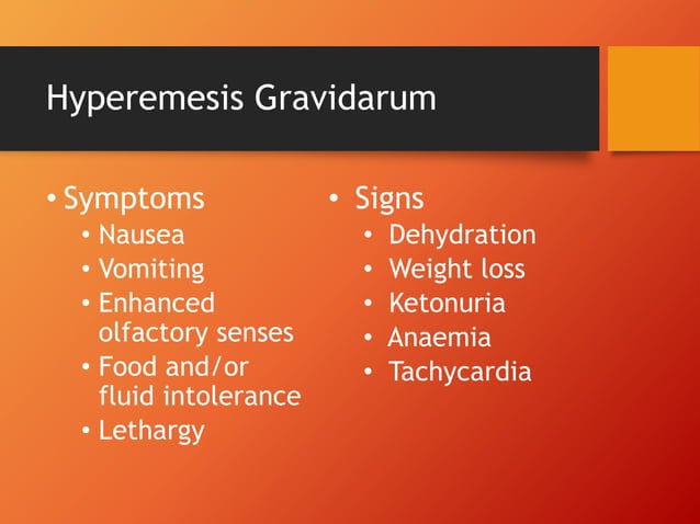 Management of hyperemesis gravidarum rcog 2016 | PPTX