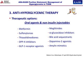 ADA EASD Management of hyperglycemia in type 2 | PPT