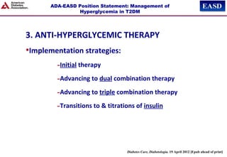 ADA EASD Management of hyperglycemia in type 2 | PPT