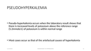 MANAGEMENT OF ACUTE AND CHRONIC HYPERKALEMIA.pptx