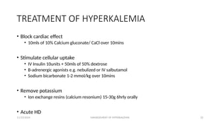 MANAGEMENT OF ACUTE AND CHRONIC HYPERKALEMIA.pptx