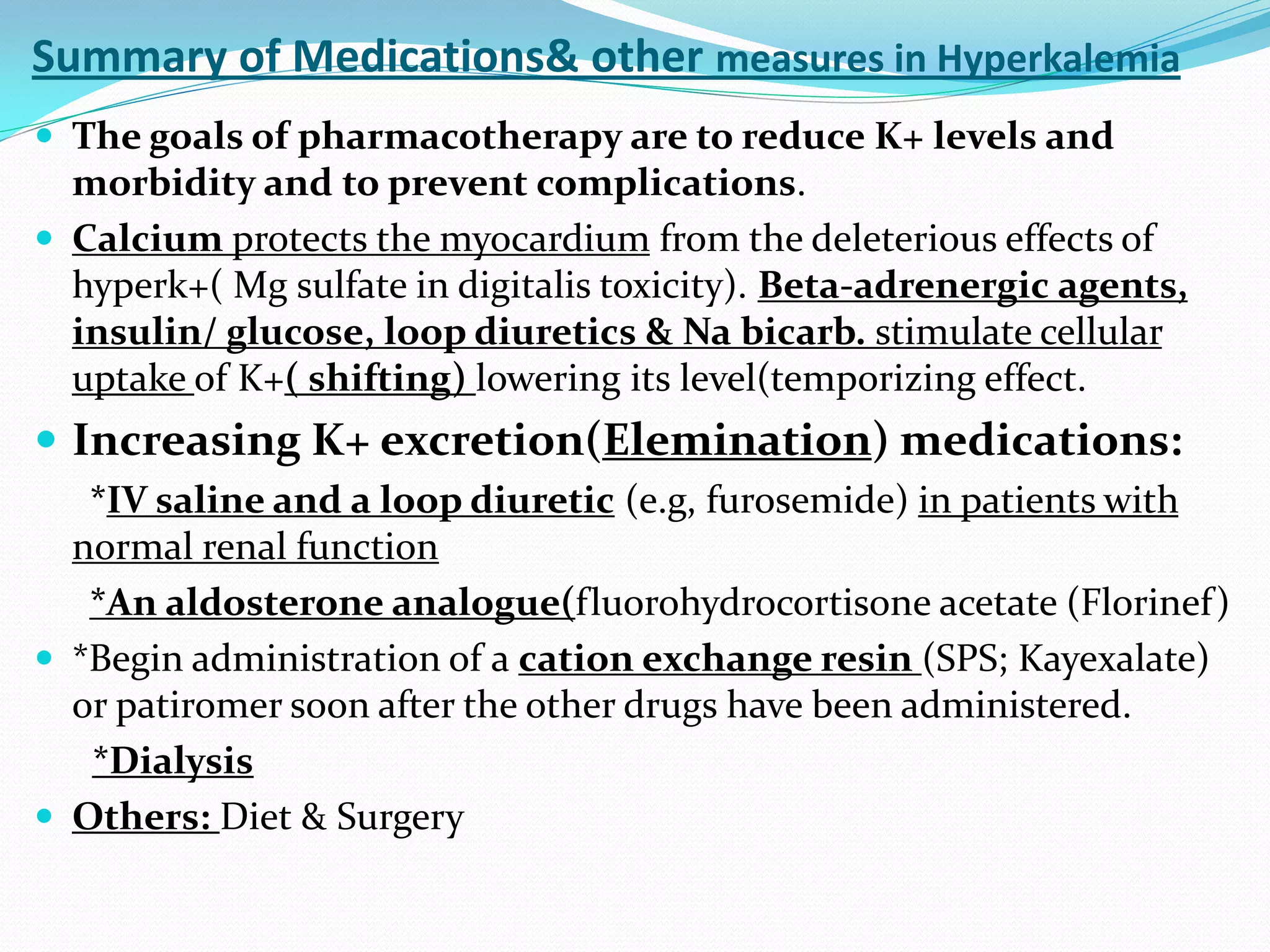 Management of hyperkalemia dakahlia medical syndicate 2o18 | PDF