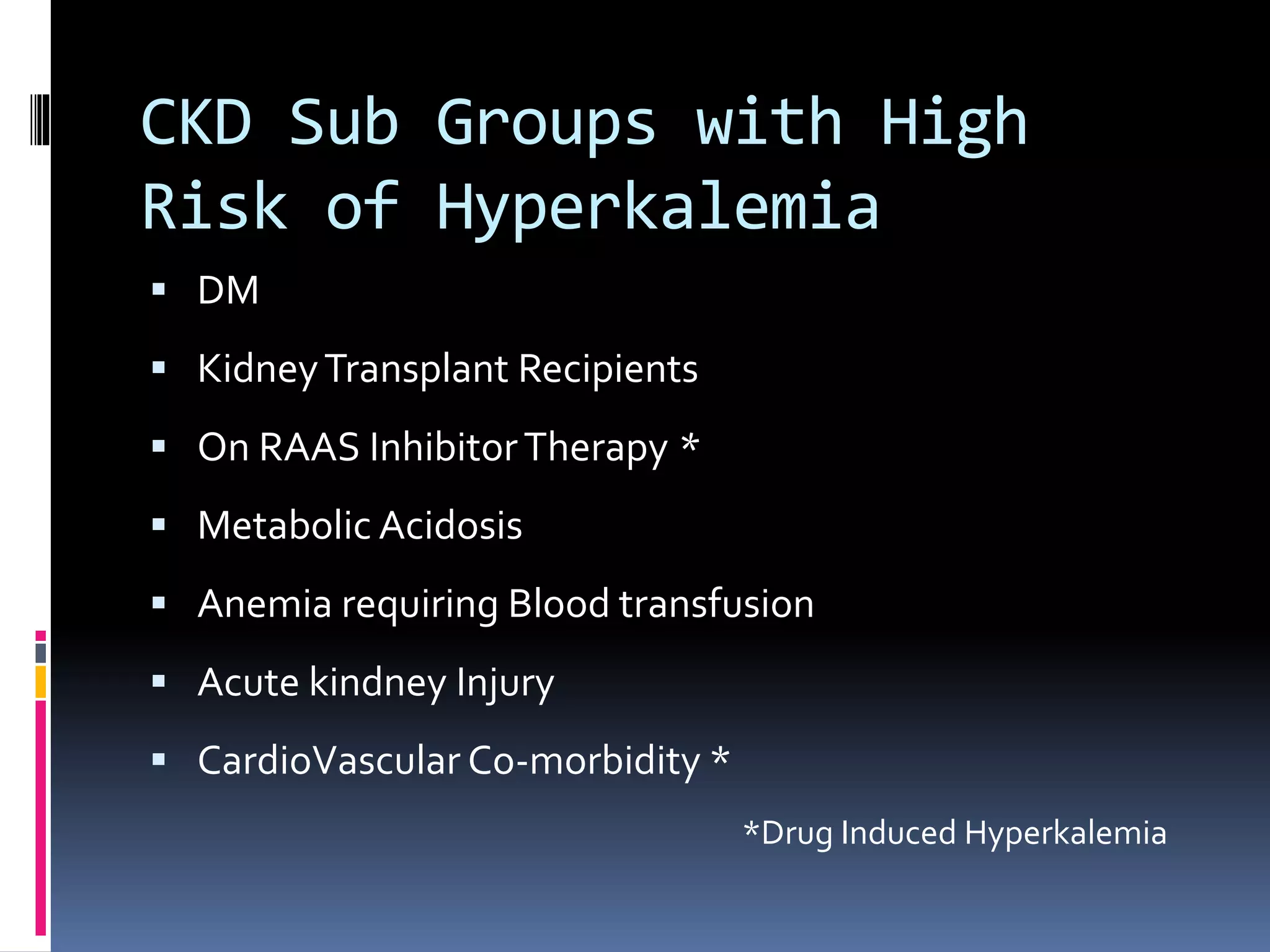 Management of hyperkalemia in ckd (2) | PPTX