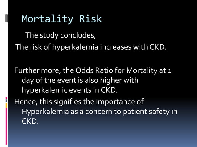 Management of hyperkalemia in ckd (2) | PPTX