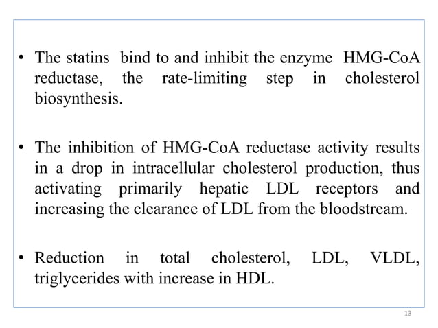 Management of Hyperlipidemia | PPTX