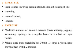 Management of Hyperlipidemia | PPTX