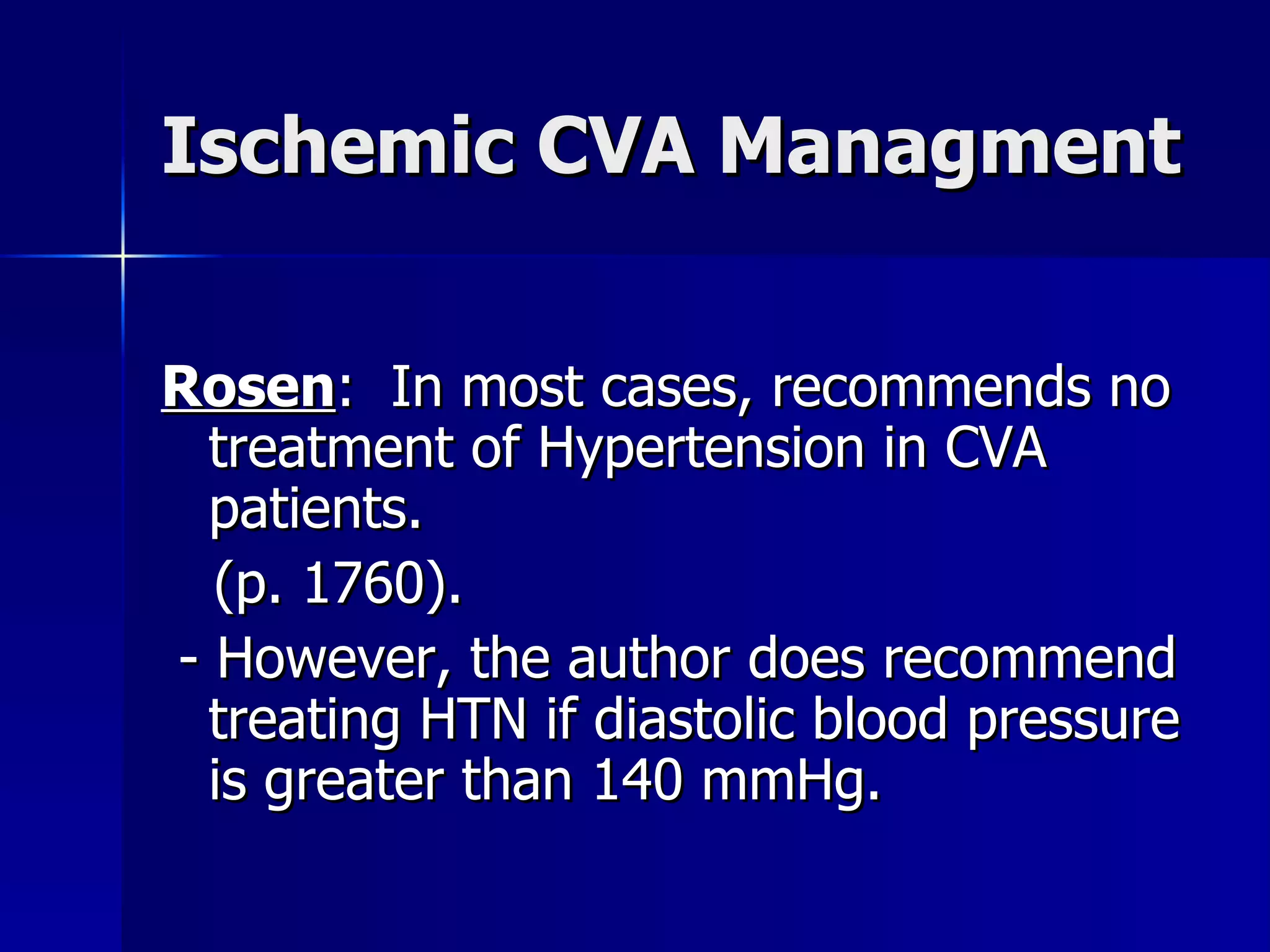 Management of hypertension hypotension in the er | PPT | Brain and ...