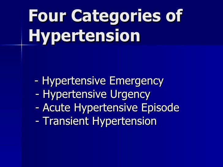 Management of hypertension hypotension in the er