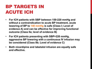 Management of hypertension in acute stroke | PPTX