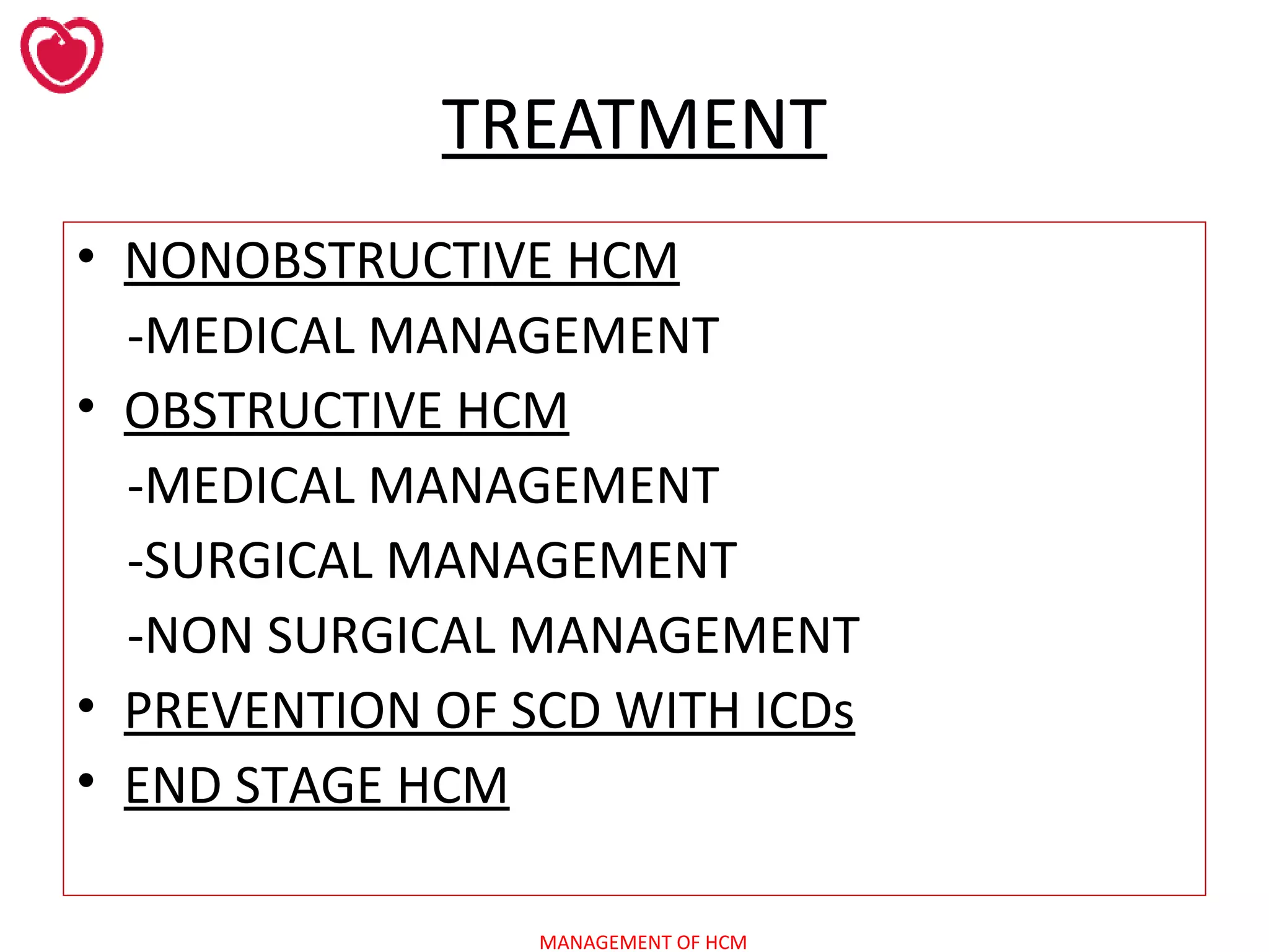 Management of hypertrophic cardiomyopathy | PPT