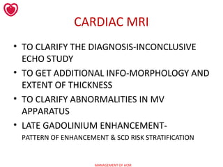Management of hypertrophic cardiomyopathy | PPT