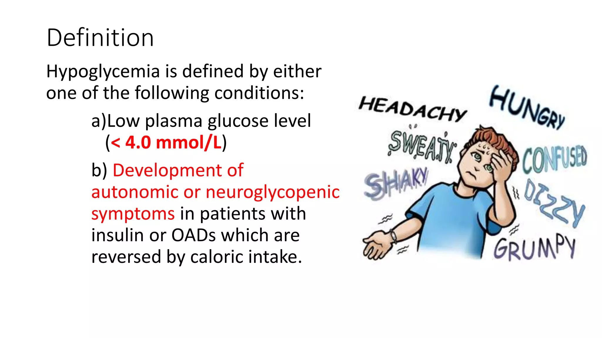 Management of hypoglycemia | PPTX